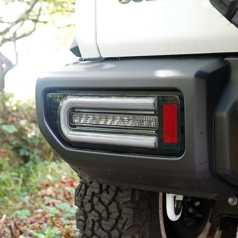 JIMNYSTYLE LED Tail Lights - Suzuki Jimny (2018+) - Smoked, No Rear Fo