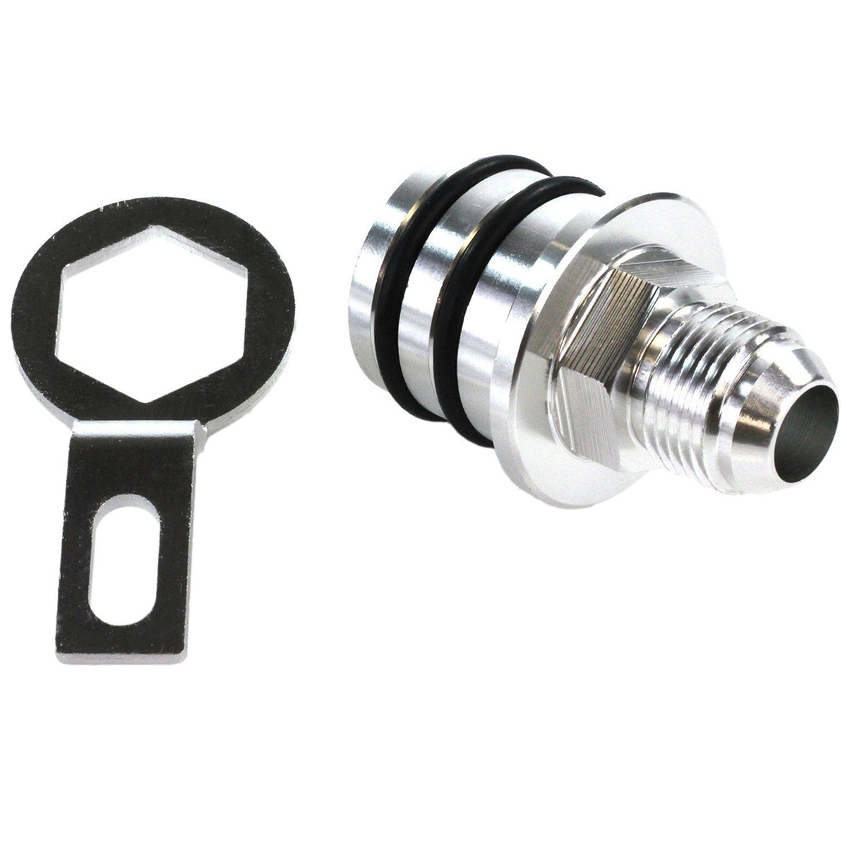 Exoracing Block Breather Fitting Single Silver For Honda B-Series B16